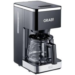 Graef FK 402 Kaffeemaschine Schwarz Fassungsvermögen Tassen=10 Glaskanne, Warmhaltefunktion