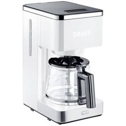 Graef FK 401 Kaffeemaschine Weiß Fassungsvermögen Tassen=10 Glaskanne, Warmhaltefunktion