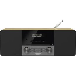 Technisat DIGITRADIO 3 Tischradio DAB+, UKW CD, USB, Bluetooth® Inkl. Fernbedienung, Weckfunktion, Akku-Ladefunktion Nussbaum