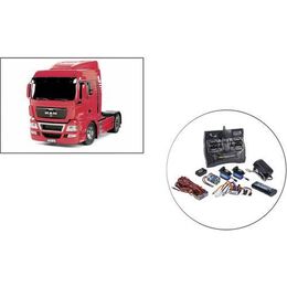 Tamiya 390056332 MAN TGX 18.540, Set 1:14 Elektro RC Modell-LKW Bausatz Vorlackiert