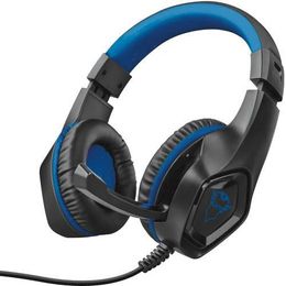 Trust GXT404B Rana Gaming Over Ear Headset kabelgebunden Stereo Schwarz, Blau Mikrofon-Rauschunterdrückung Lautstärkeregelung, Mikrofon-Stummschaltung