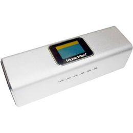 Technaxx MusicMan MA Display Soundstation Mini Lautsprecher AUX, FM Radio, SD, tragbar, USB Silber