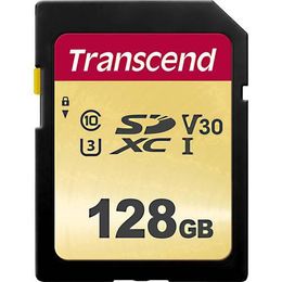 Transcend Premium 500S SDXC-Karte 128 GB Class 10, UHS-I, UHS-Class 3, v30 Video Speed Class