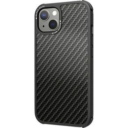 Black Rock Robust Real Carbon Cover Apple iPhone 13 Schwarz