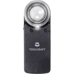 Toolcraft 1303080 Handlupe mit LED-Beleuchtung Vergrößerungsfaktor: 15 x Linsengröße: (Ø) 20 mm