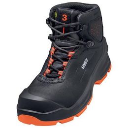 Uvex 3 6873143 Sicherheitsstiefel S3 Schuhgröße (EU): 43 Schwarz, Orange 1 Paar