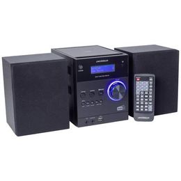 Universum MS 300-21 Stereoanlage AUX, Bluetooth®, CD, DAB+, UKW, USB, Akku-Ladefunktion, Inkl. Fernbedienung, Inkl. Lautsprecherbox, Weckfunktion 2 x 5 W