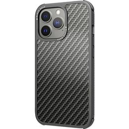 Black Rock Robust Real Carbon Cover Apple iPhone 13 Pro Schwarz