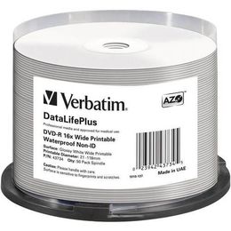 Verbatim 43734 DVD-R Rohling 4.7 GB 50 St. Spindel Bedruckbar