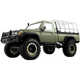 Amewi AMXRock RCX8PS Scale Crawler Pick-Up 1:8, RTR mattgrün Brushed 1:8 RC Modellauto Elektro RtR 2,4 GHz