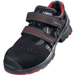 Uvex 1 8536238 ESD Sicherheitssandale S1P Schuhgröße (EU): 38 Rot/Schwarz 1 Paar