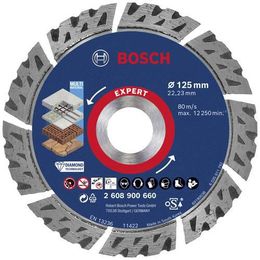 Bosch Accessories 2608900660 EXPERT MultiMaterial Diamanttrennscheibe Durchmesser 125 mm Bohrungs-Ø 22.23 mm Stein, Beton, Ziegel 1 St.