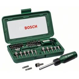 Bosch Accessories Promoline 2607019504 Bit-Set 46teilig Schlitz, Kreuzschlitz Phillips, Kreuzschlitz Pozidriv, Innen-Sechsrund (TX), Innen-Sechskant