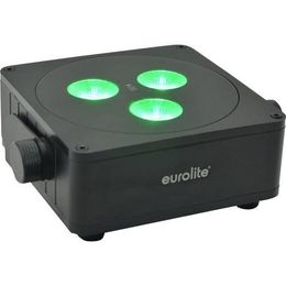Eurolite 41700020 AKKU IP Flat Light 3 sw DMX LED-Effektstrahler Anzahl LEDs (Details):3 8 W