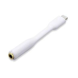 Renkforce Apple iPad/iPhone/iPod Adapterkabel [1x Apple Lightning-Stecker - 1x 3.5 mm Goldkontaktbuchse] 0.84 m Weiß