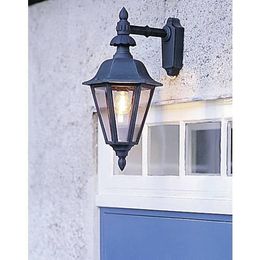 Konstsmide Pallas Down 483-750 Außenwandleuchte Energiesparlampe, LED E27 60 W Schwarz