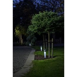 Konstsmide Solar-Gartenstrahler Assisi 7810-000 2er Set LED 2 W RGBW Weiß