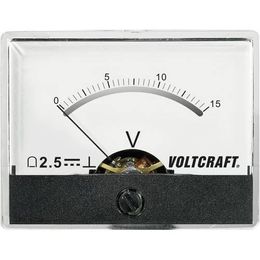 Voltcraft AM-60X46/15V/DC AM-60X46/15V/DC Einbau-Messgerät AM-60X46/15V/DC 15 V Drehspule