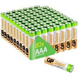 Gp Batteries Super Micro (AAA)-Batterie Alkali-Mangan 1.5 V 80 St.