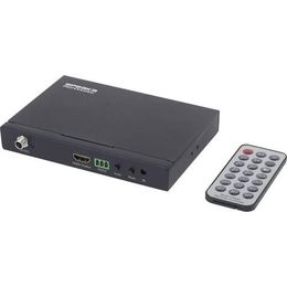 SpeaKa Professional SP-HDS-QMV100 4 Port HDMI Quad Multi-Viewer mit Fernbedienung Full HD 1080p @ 60 Hz