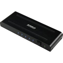 SpeaKa Professional SP-HDS-240 4 Port HDMI-Splitter Ultra HD-fähig 3840 x 2160 Pixel Schwarz