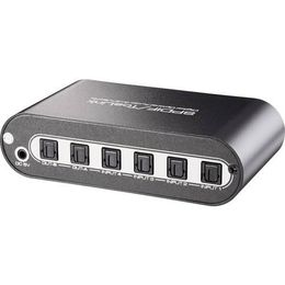 SpeaKa Professional 4x2 Port Toslink-Matrix-Switch mit Fernbedienung