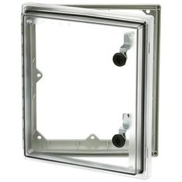 Fibox PW 454009 T Sichtfenster Deckel Transparent, Doppelbart, UV-beständig (L x B x H) 88 x 400 x 452 mm Polycarbonat Grau 1 St.