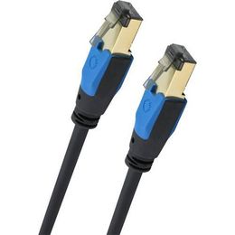 Oehlbach D1C19357 RJ45 Netzwerkkabel, Patchkabel CAT 8.1 10.00 m Schwarz 1 St.