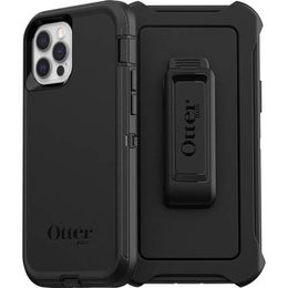 Otterbox Defender Backcover Apple iPhone 12, iPhone 12 Pro Schwarz Induktives Laden, Staubdicht, Stoßfest