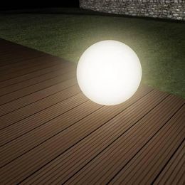 Heitronic Solar-Dekoleuchte Boule 35419 Kugel LED 0.2 W Neutralweiß Weiß