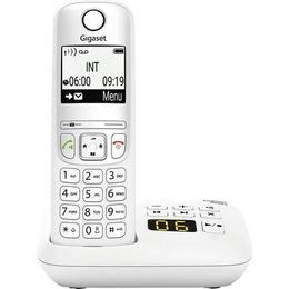 Gigaset A690A DECT/GAP Schnurloses Telefon analog Anrufbeantworter Weiß