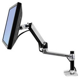 Ergotron LX Arm Desk Mount 1fach Monitor-Tischhalterung 38,1 cm (15) - 86,4 cm (34) Aluminium Höhenverstellbar, Neigbar, Schwenkbar, Rotierbar