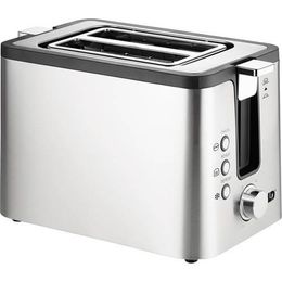 Unold Elektro Unold TOASTER 2er Kompakt Toaster mit eingebautem Brötchenaufsatz Edelstahl