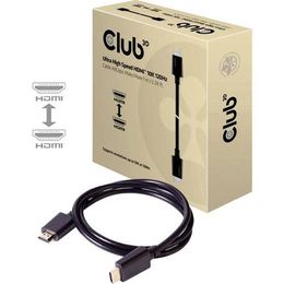 Club3D HDMI Anschlusskabel HDMI-A Stecker, HDMI-A Stecker 1.00 m Schwarz CAC-1371 HDMI-Kabel
