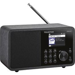 Telestar DIRA M 1 Internet Tischradio Internet, DAB+, UKW AUX, Bluetooth®, DLNA, USB, WLAN, Internetradio Aufnahmefunktion, DLNA-fähig, Inkl. Fernbedienung,