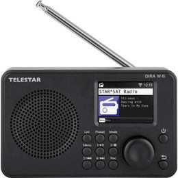 Telestar DIRA M 6i Internet Tischradio Internet, DAB+, UKW Bluetooth®, DLNA, USB, WLAN, Internetradio Aufnahmefunktion, DLNA-fähig, Weckfunktion Schwarz