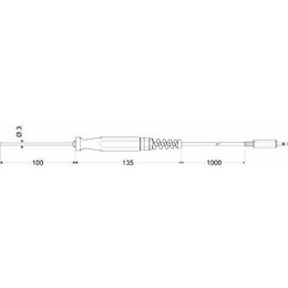 Greisinger GOF 175 Oberflächenfühler kalibriert (DAkkS-akkreditiertes Labor) -25 bis 200 °C Fühler-Typ Pt1000