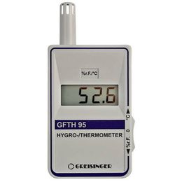 Greisinger GFTH 95 Luftfeuchtemessgerät (Hygrometer) kalibriert (DAkkS-akkreditiertes Labor) 10 % rF 95 % rF
