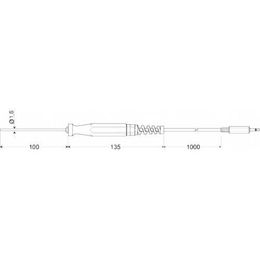 Greisinger GTF 175/1.6 Tauchfühler kalibriert (DAkkS-akkreditiertes Labor) -70 bis 200 °C Fühler-Typ Pt1000