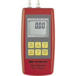 Greisinger GMH3161-07H Druck-Messgerät kalibriert (ISO) Luftdruck, Nicht aggressive Gase, Korrosive Gase -0.001 - 0.07 bar