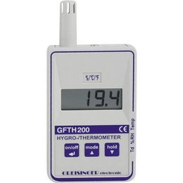 Greisinger GFTH 200 Luftfeuchtemessgerät (Hygrometer) kalibriert (DAkkS-akkreditiertes Labor) 0 % rF 100 % rF Taupunkt-/Schimmelwarnanzeige