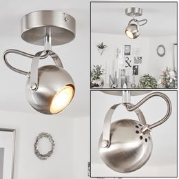 hofstein Gadmen Deckenleuchte Chrom, Nickel-Matt, 1-flammig