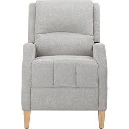 Home Affaire Relaxsessel Tholey (1-St), Relaxsessel mit Verstellung, Sitz und Rücken gepolstert, Sitzhöhe 51cm, grau