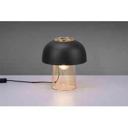 REALITY Punch Tischleuchte Gold, Schwarz, 1-flammig