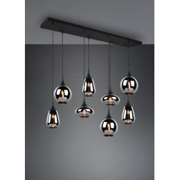 Trio Lumina Pendelleuchte Schwarz, 8-flammig