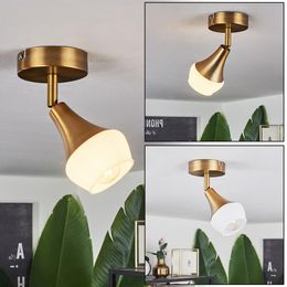 hofstein Venizy Deckenleuchte Altmessing, 1-flammig