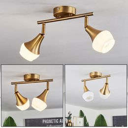 hofstein Venizy Deckenleuchte Altmessing, 2-flammig