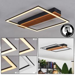 hofstein Courceaux Deckenleuchte LED Naturfarben, Schwarz, 1-flammig