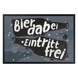 Fußmatte Bier dabei Eintritt frei