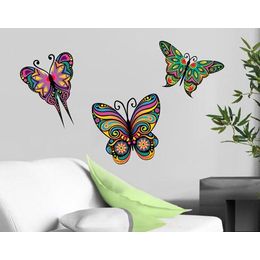 Wandtattoo Schmetterlinge No.BP23 Mandala Schmetterlinge Wandsticker Tiere Wandaufkleber in S-XXL
